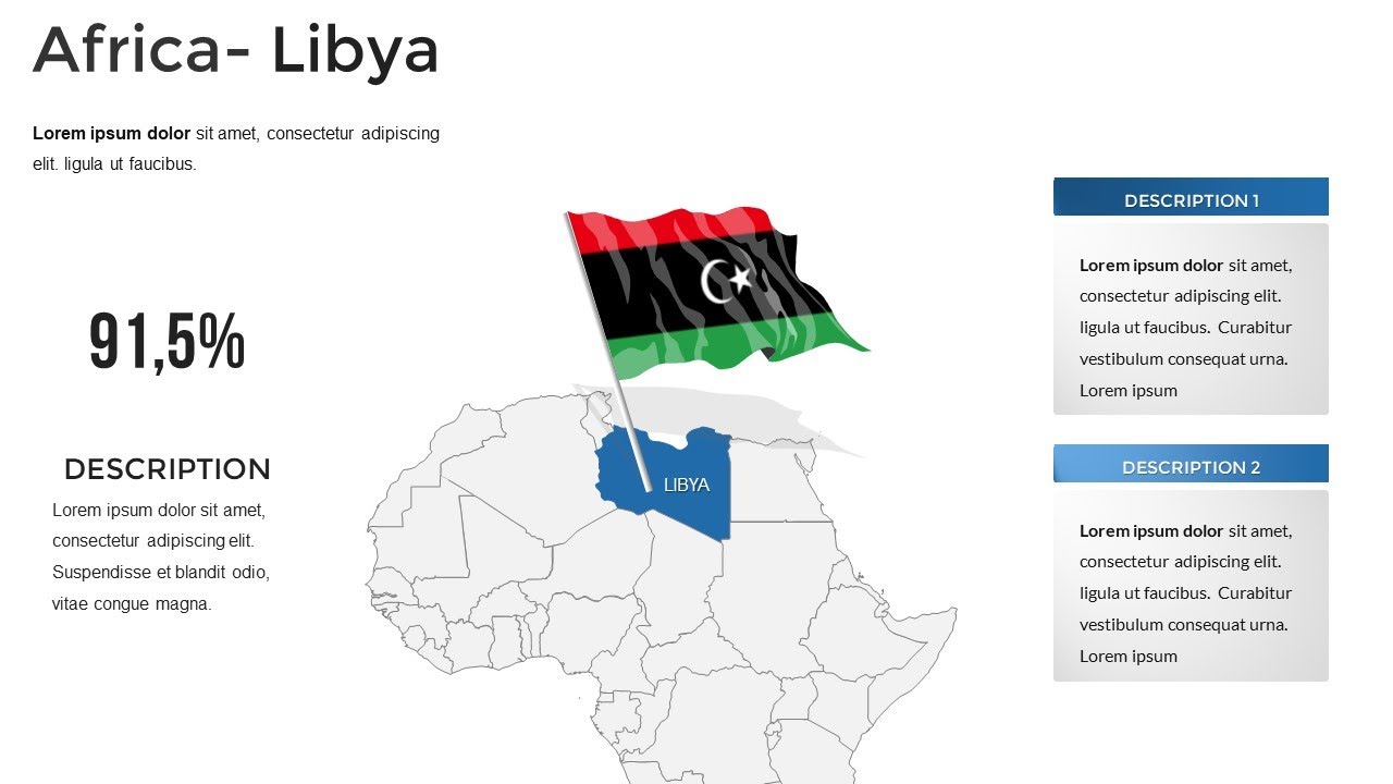 Libya Map PowerPoint Template: Editable Slides + Tutorial