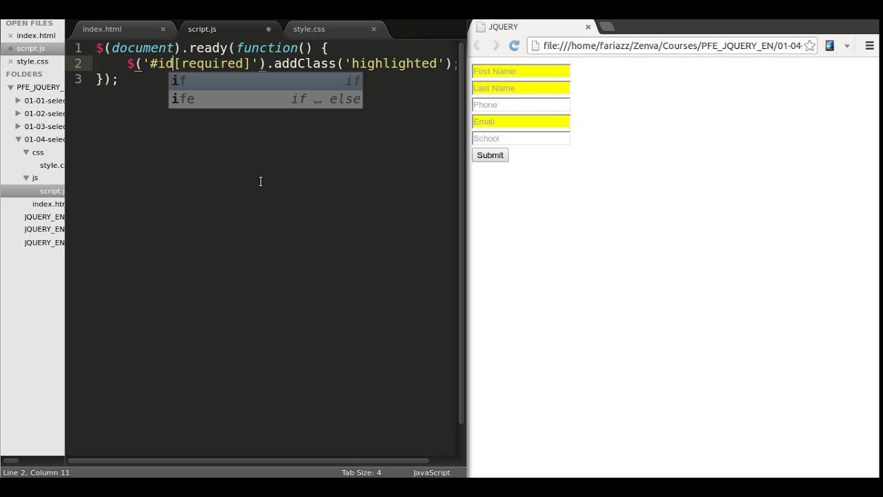 How to Select by Attribute in jQuery, jQuery Tutorial