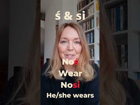 How to pronounce ć, ci, ś, si, dź, and dzi in Polish? #polish #shorts