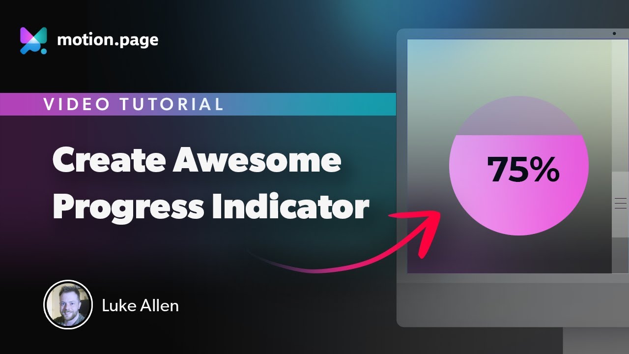 Creating a Scroll Progress Indicator - 3 Versions - Using Motion.page and GSAP 🔥
