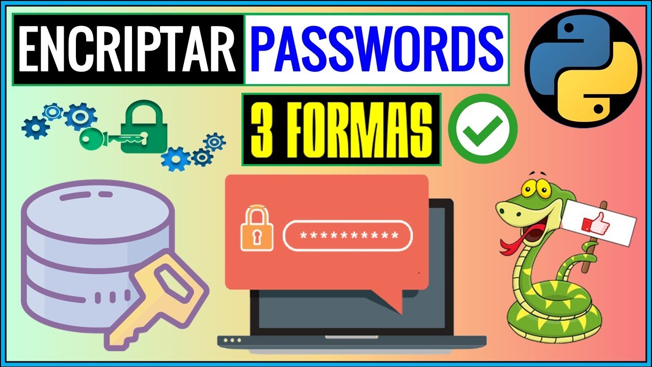 Encriptación de Contraseñas en Python 🔐 | 3 Formas de Cifrar y Desencriptar Textos y Passwords ✅