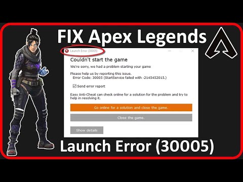 How To Fix Launch Error Code 30005 In Apex Legends (2024) | Fix Apex Legends Couldn't Start The Game