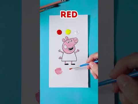 Drawing Lesson for Kids!🎨😍 Color Mixing Fun! #kids #art
