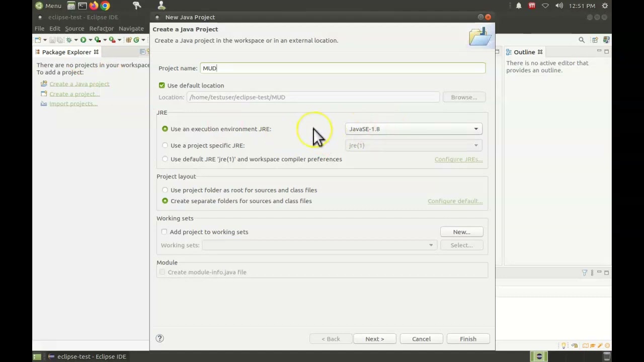 Setting a Default JRE in Eclipse