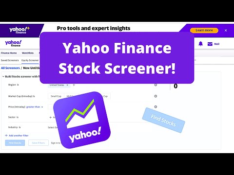 How To Use Yahoo Finance Stock Screener