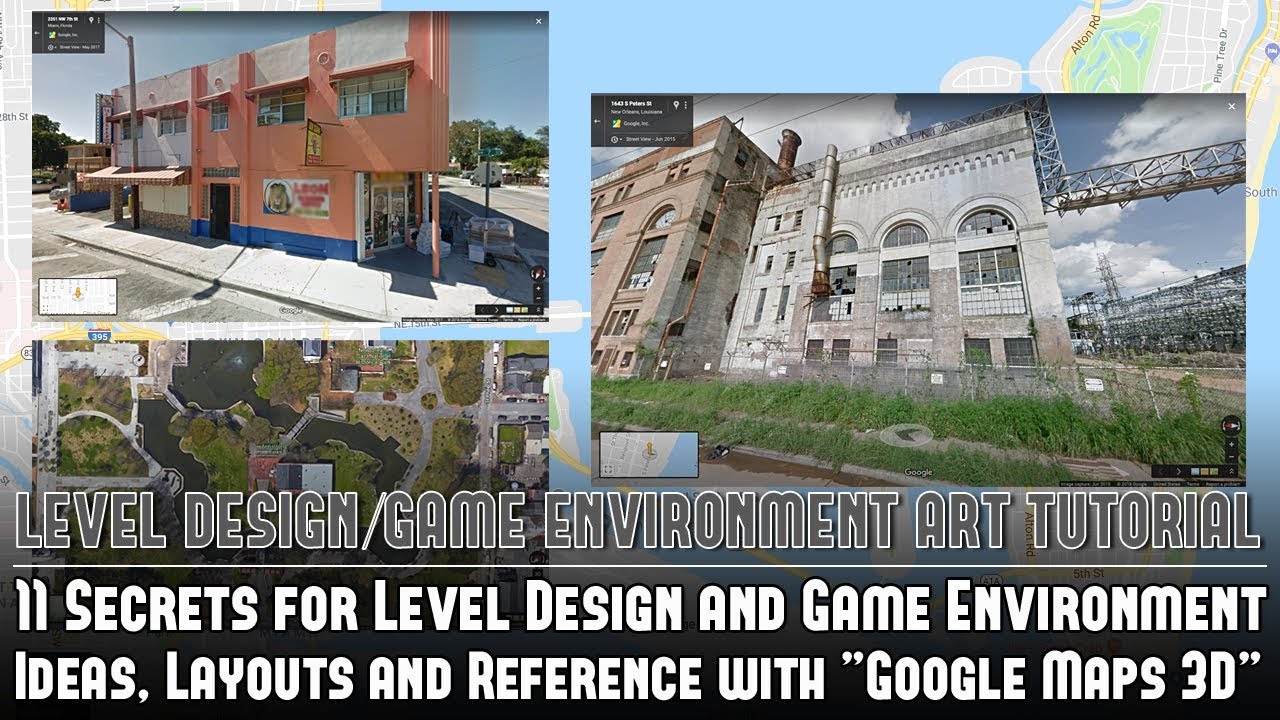 11 Secrets for Level Design & Game Environment Ideas, Layouts, Reference w/