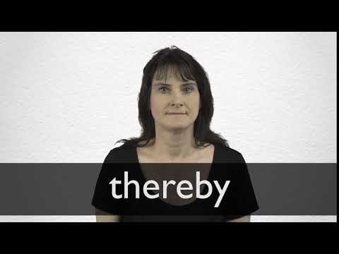 THEREBY 释义 | 柯林斯英语词典