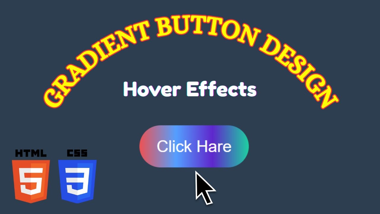 Animated Gradient Button using HTML and CSS | CSS Hover Effects