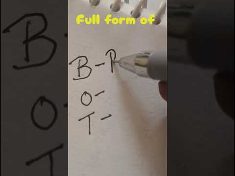 BOT full form l Learn English fullforms #shorts #learnenglish #fullform #learnfullforms #acronyms