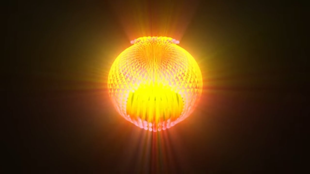 4k Yellow purple Abstract blooming flower Free moving background video