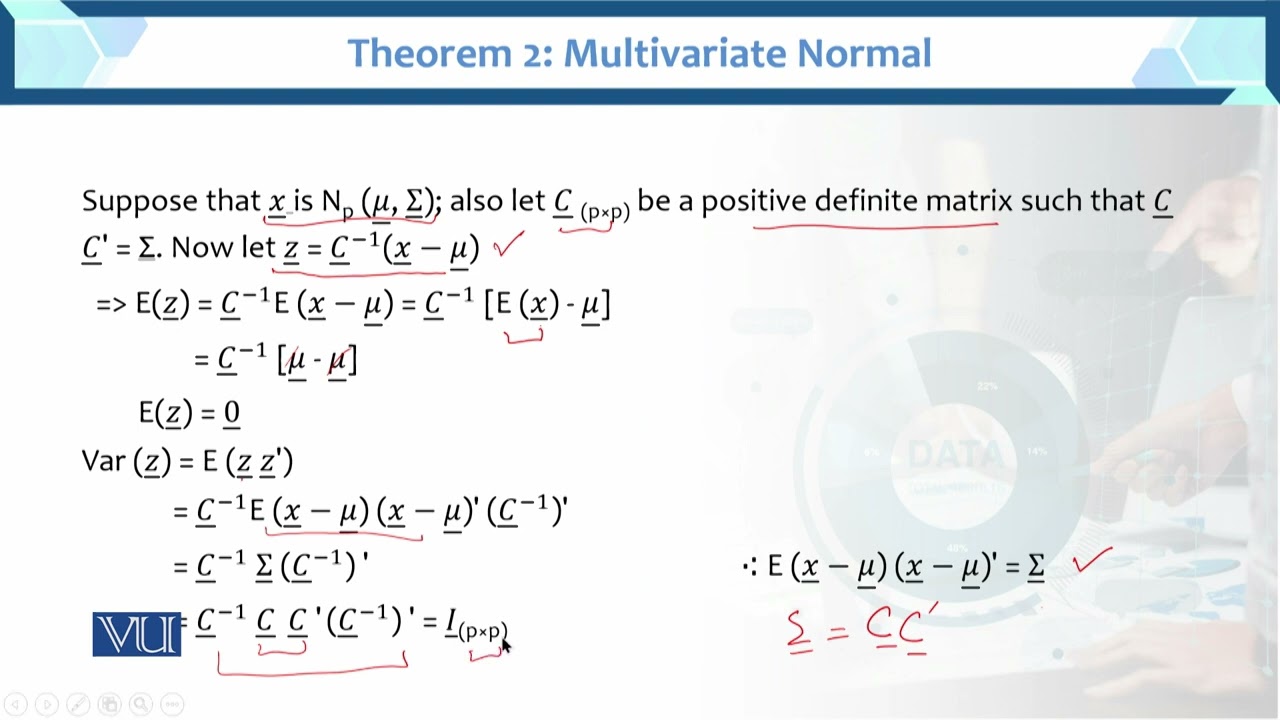 Theorem 2: Multivariate Normal | Multivariate Analysis | STA633_Topic031