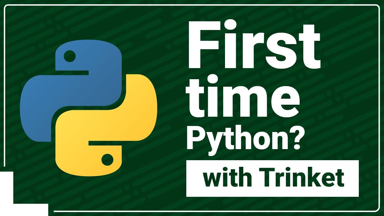 Write your first Python program in Trinket