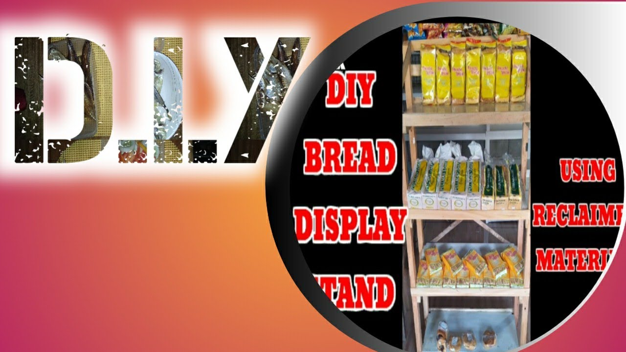 diy | bread display stand | using reclaimed materials