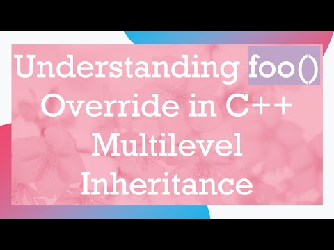 Understanding foo() Override in C++ Multilevel Inheritance