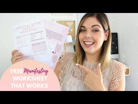 FREE MANIFESTING WORKSHEET THAT WORKS | LAW OF ATTRACTION | Emma Mumford
