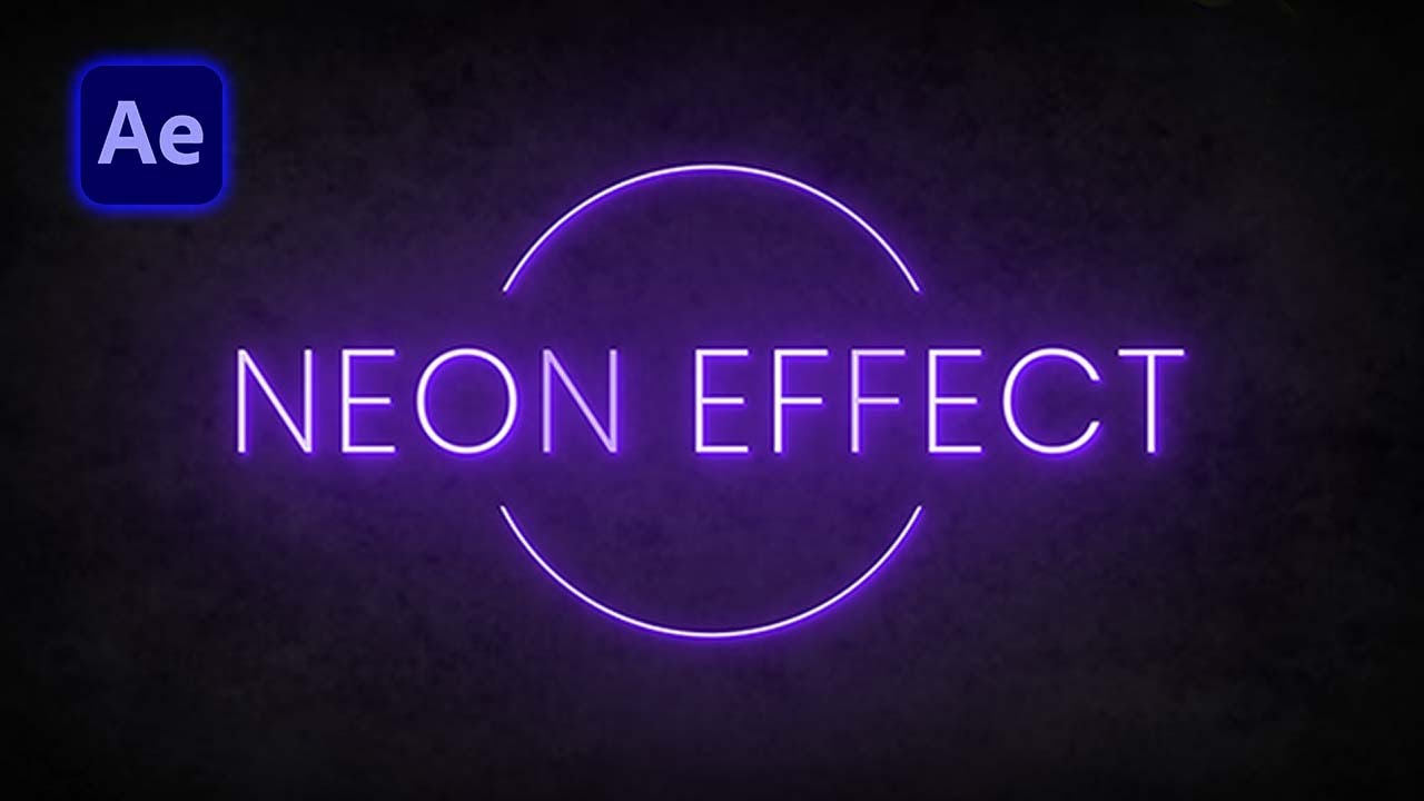 Easy Create Neon Effect In After Effects | Tutorial No Plugin