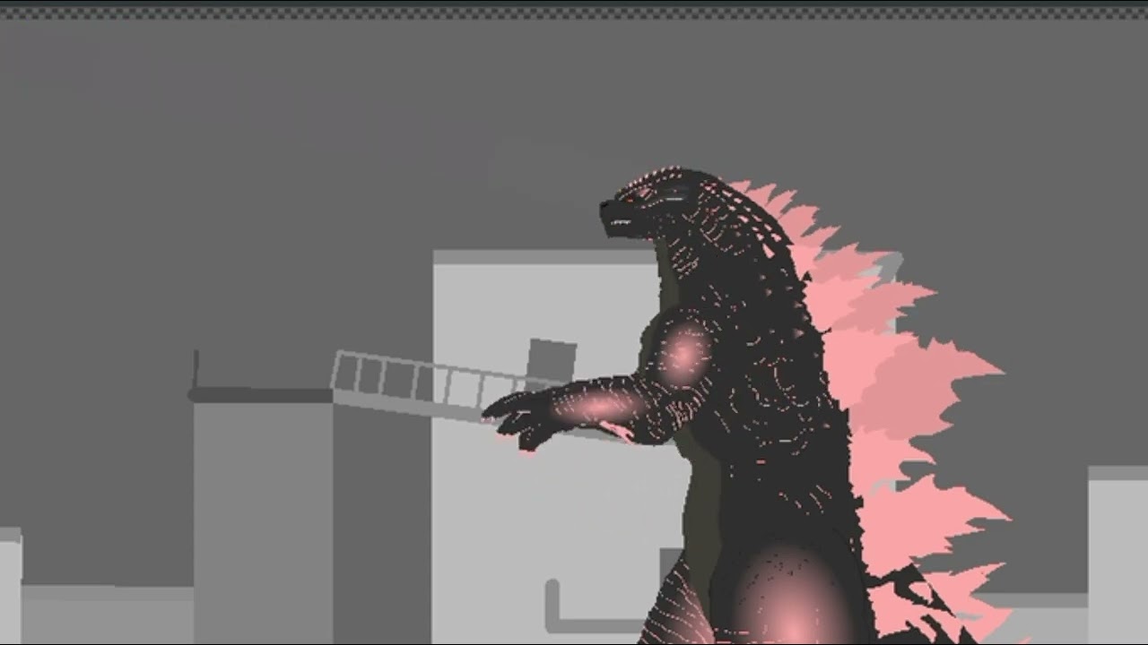 Evolved Godzilla roar and atomic breath test