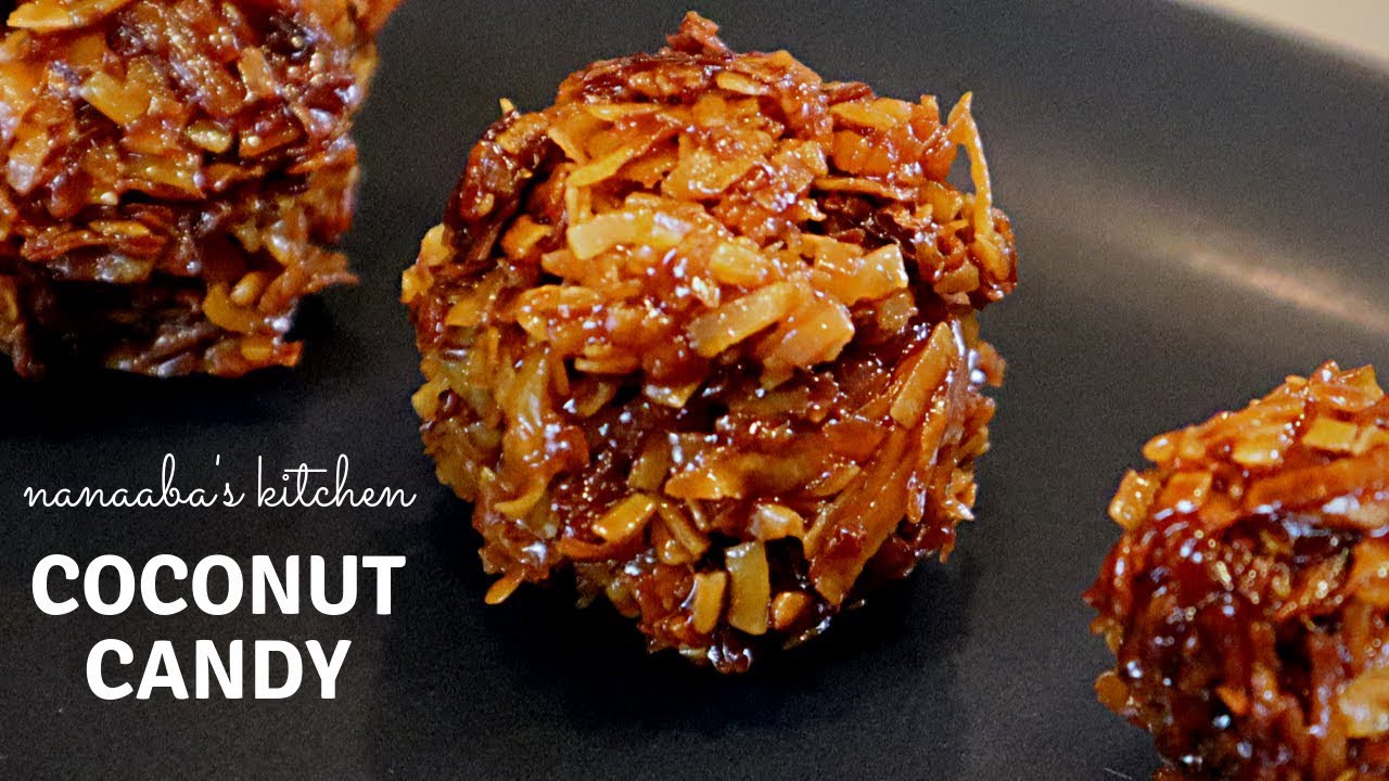 Easy and Tasty Coconut Candy  I  Coconut Brittle  I How to make Ghana Kube Cake