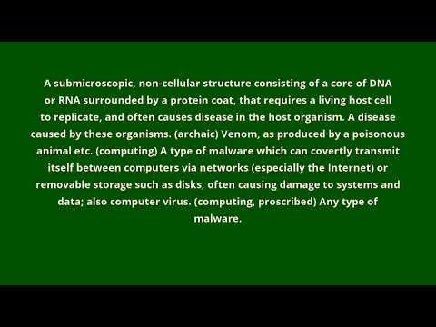 what is the meaning of virus.