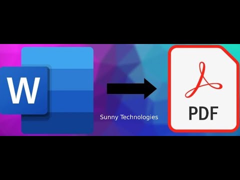 Word to Pdf Kaise Kare | How to Convert Word File into PDF | Hindi