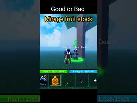 Good or Bad Mirage stock ? #roblox #bloxfruits #shorts #mirage #trendingshorts