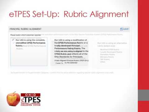 ODE: LEA Setup - options for forms, rubric alignment, evaluation intervals (Part 2)
