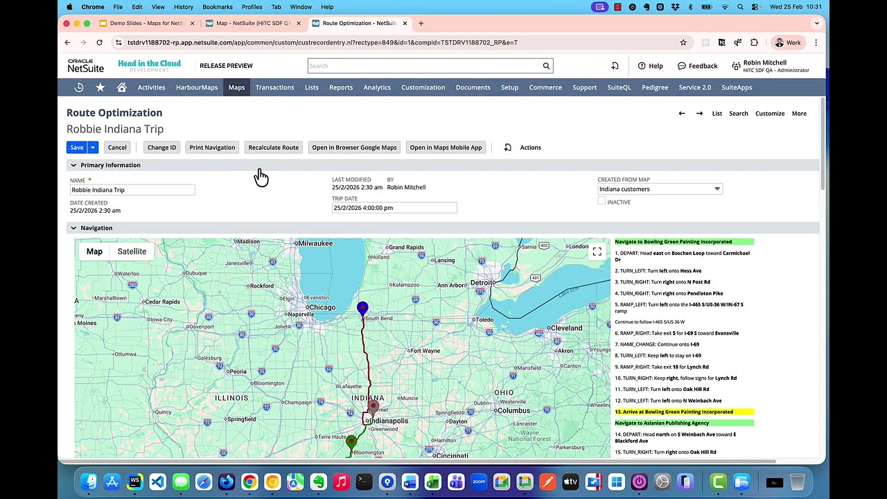 Maps for NetSuite Demo 2026