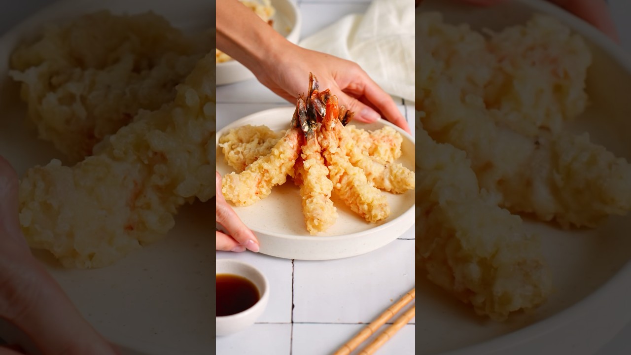 The Crispiest Shrimp Tempura 🍤 #easyrecipes