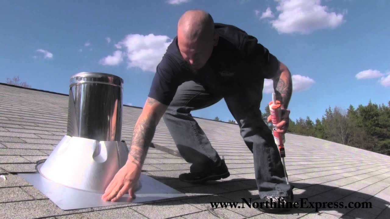 Duravent Chimney Pipe - How to install a Duravent Chimney Roof Flashing