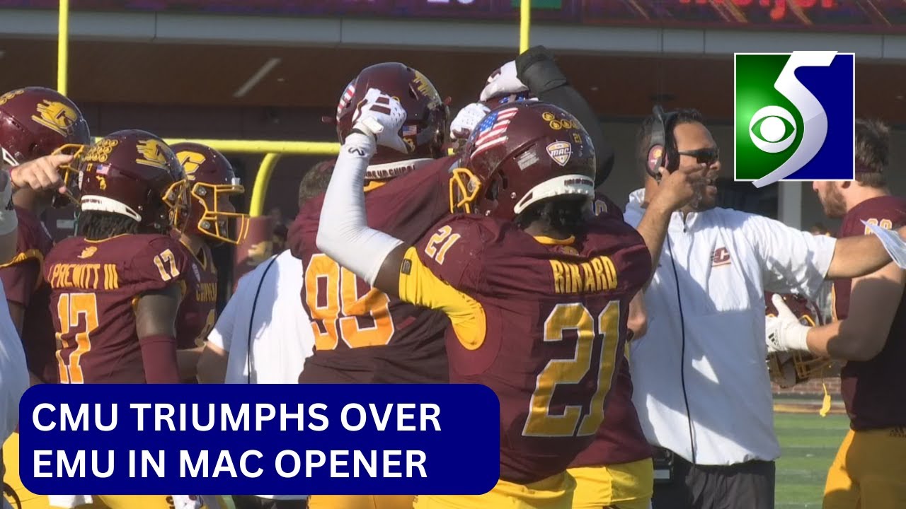 Central Michigan hangs on to beat Eastern Michigan in MAC opener at home
