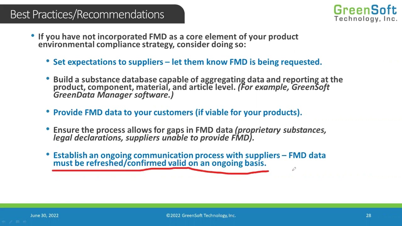 Tips and Tricks for Maintaining Full Material Declaration (FMD) Data