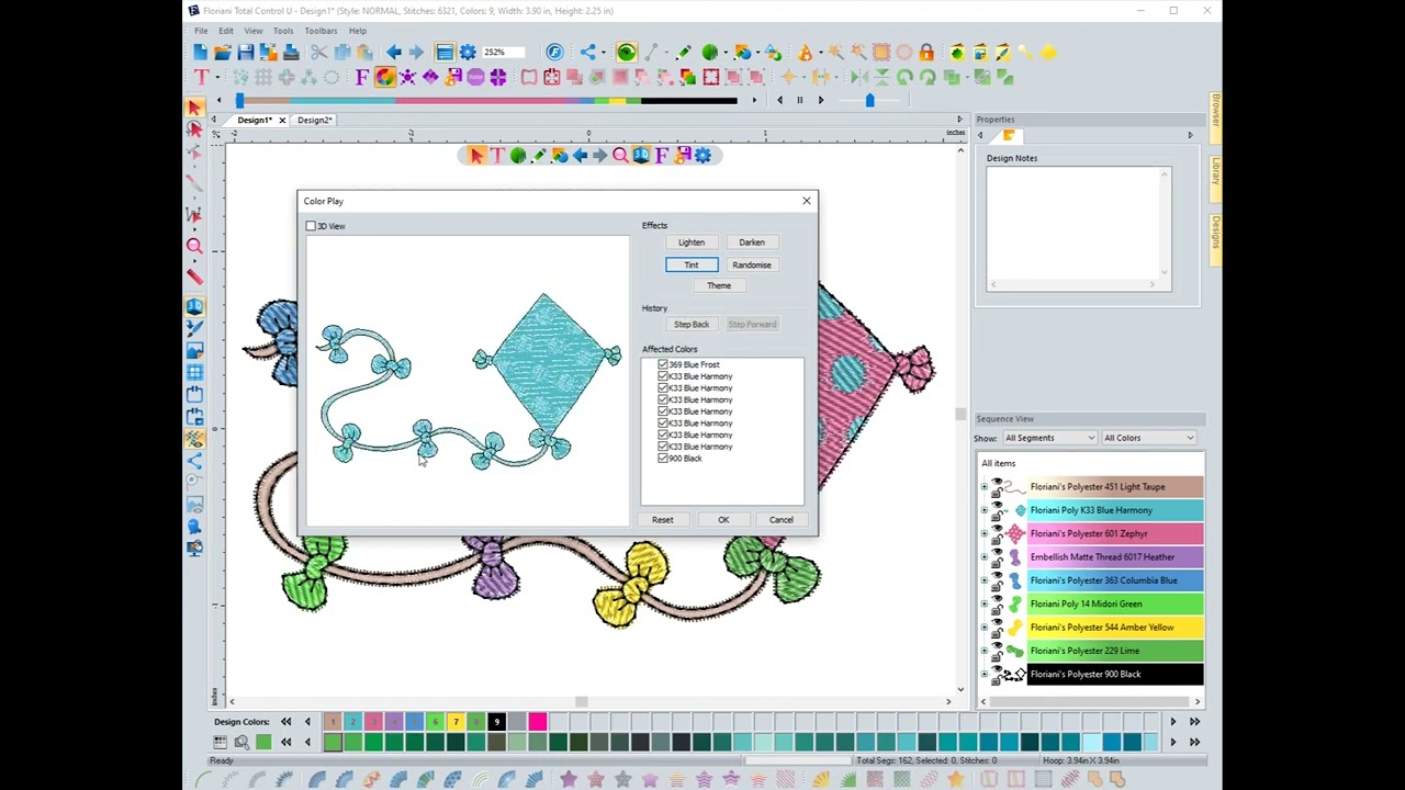 Using Color Play Tool | Floriani Total Control U