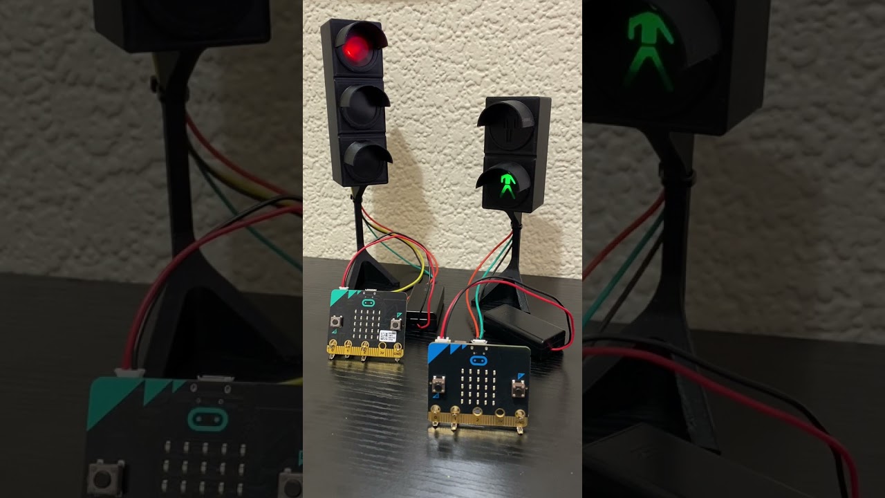3D Printed Micro:Bit Traffic Lights