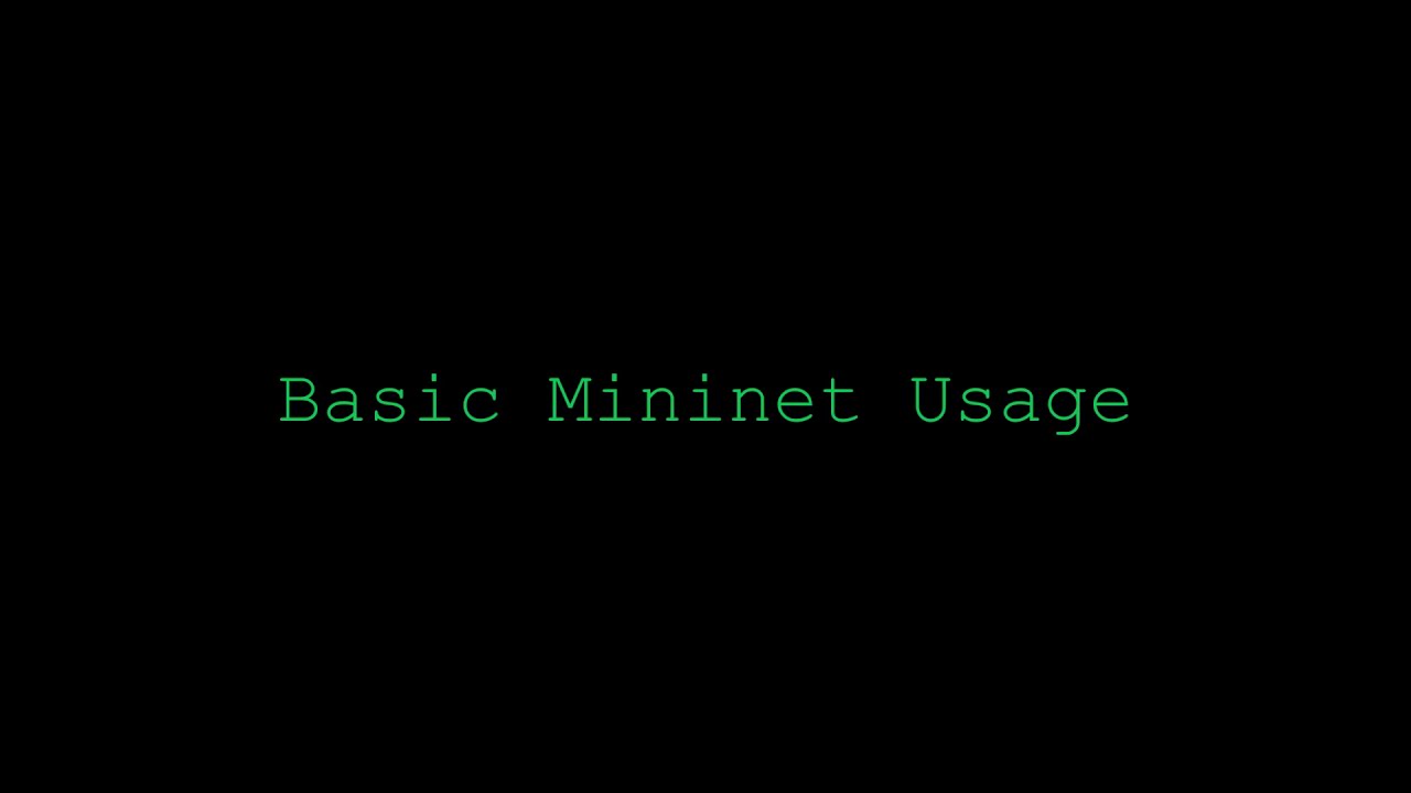 Basic Mininet and Wireshark Usage - help, ifconfig, ping, SimpleHTTPServer