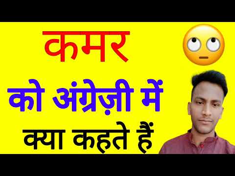 KAMAR ko english mein kya kahate hain | Kamar ka english kya hota hai