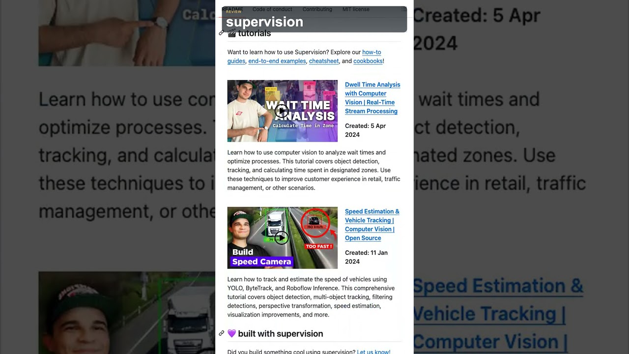 supervision: a builder-focused quick look #github #opensource #computervision