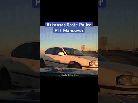 PIT maneuver on bridge to Memphis by ARKANSAS STATE POLICE #pursuit