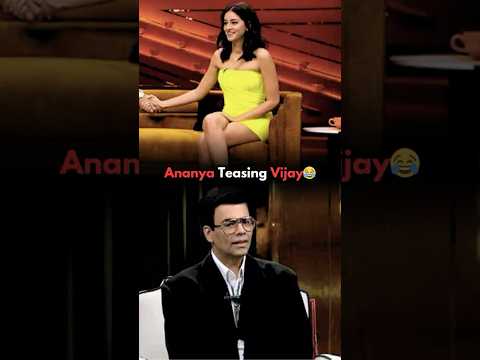 Ananya Panday Teasing Vijay Devarakonda😂Karan Johar #ananyapandey #karanjohar #bollywood