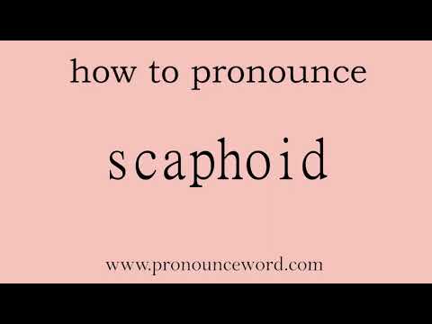 scaphoid. How to pronounce the english word scaphoid .Start with S. Learn from me.