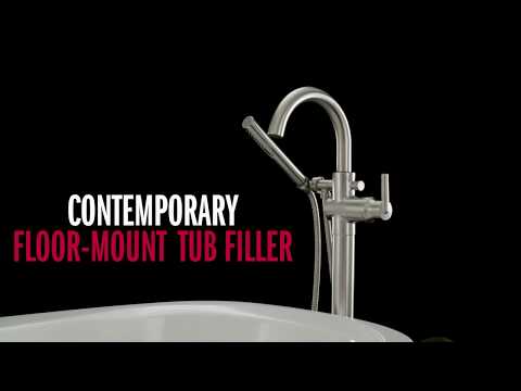 Delta® Trinsic® Contemporary Floor Mount Tub Filler Video