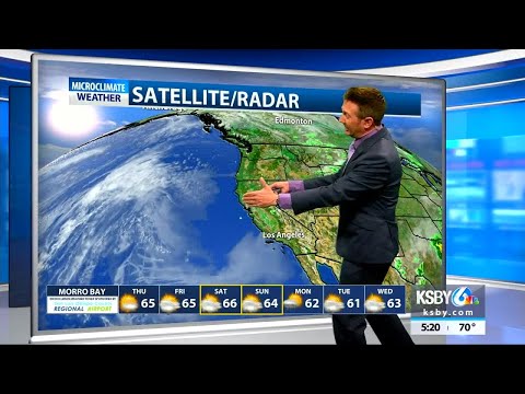 Marine clouds return to push coastal temps down