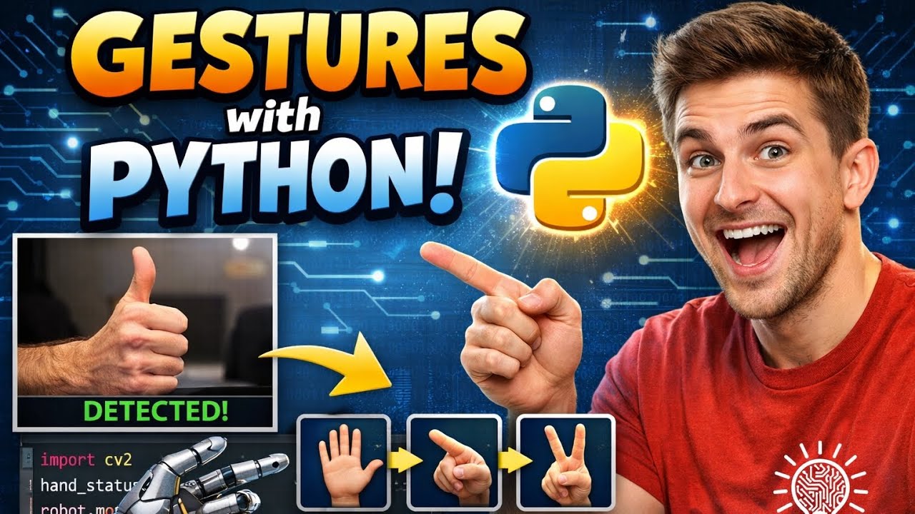 Control Mouse Using Hand Gestures | Python & OpenCV Project