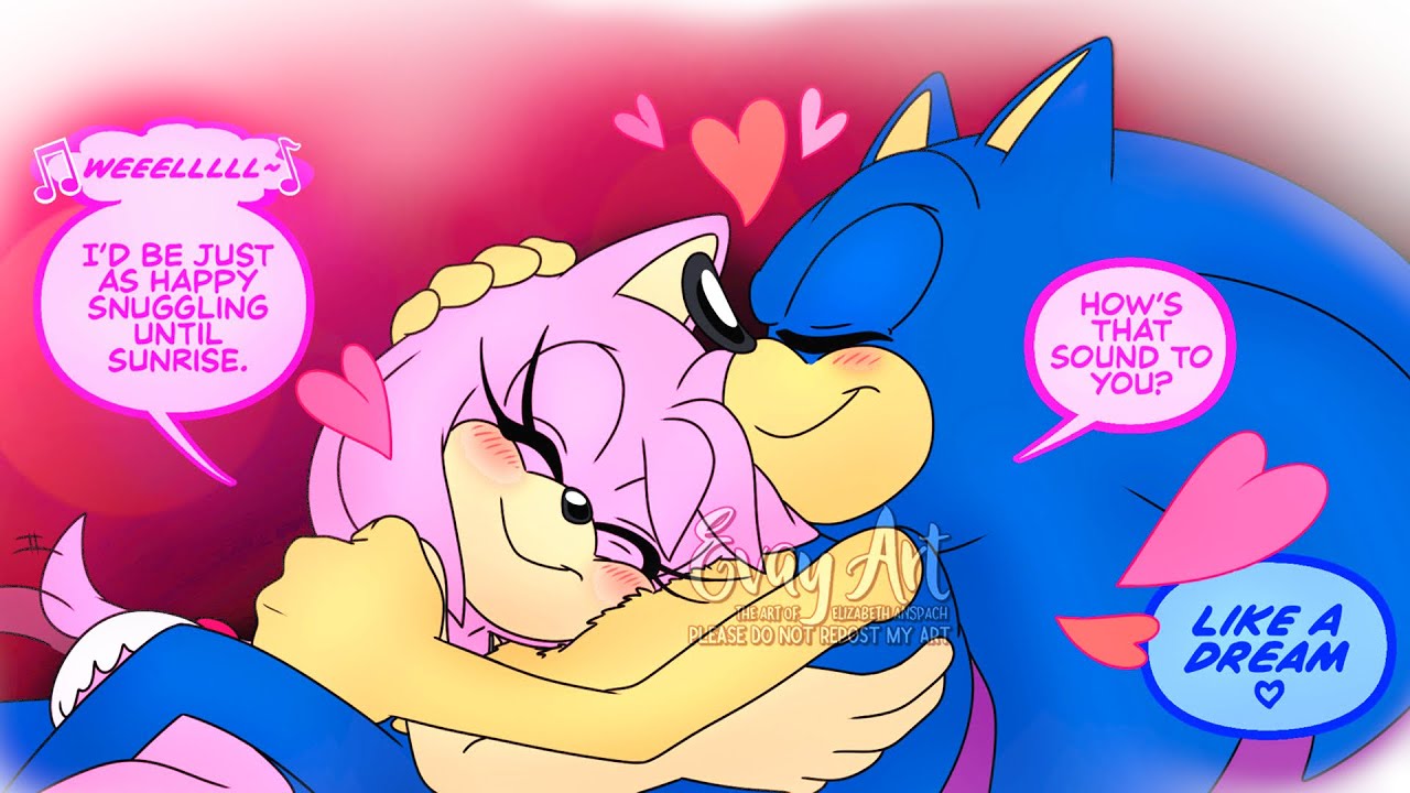 Sleepover - Sonic x Amy (Sonamy) Comic Dub Comp [E-vay]