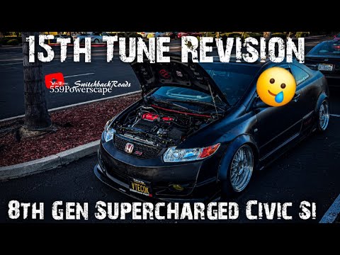 15th Tune Revision, 8th Gen Supercharged Civic Si k20 Mercracing TVS-1900 Supercharger