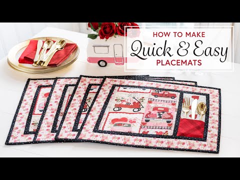 How to Make Quick & Easy Placemats | Shabby Fabrics