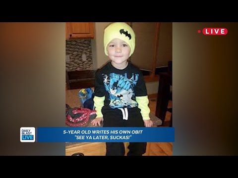 5-Year-Old Writes His Own Obituary