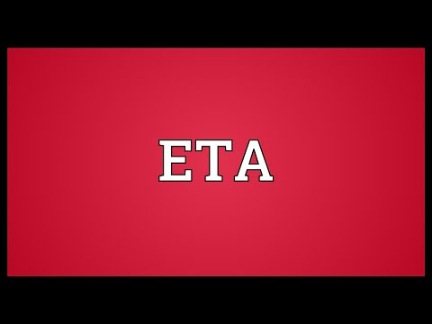 ETA Meaning