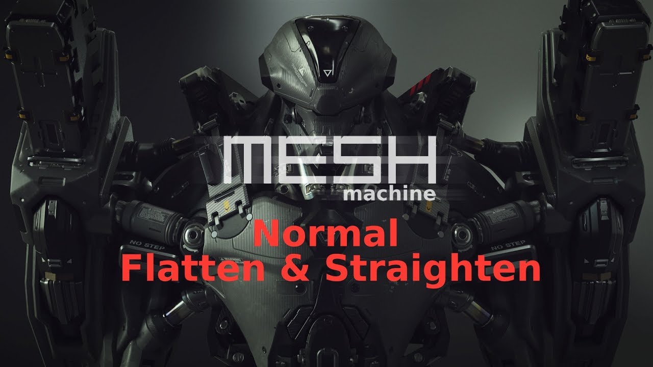 MESHmachine 0.6 - Normal Flatten & Straighten