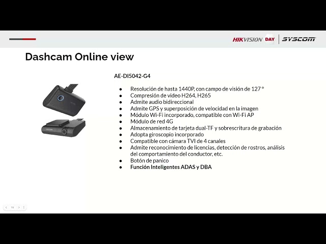 SYSCOM: JC261-CONCOX - Dashcam con sistema de control ADAS (asistencia de manejo) y DMS ...