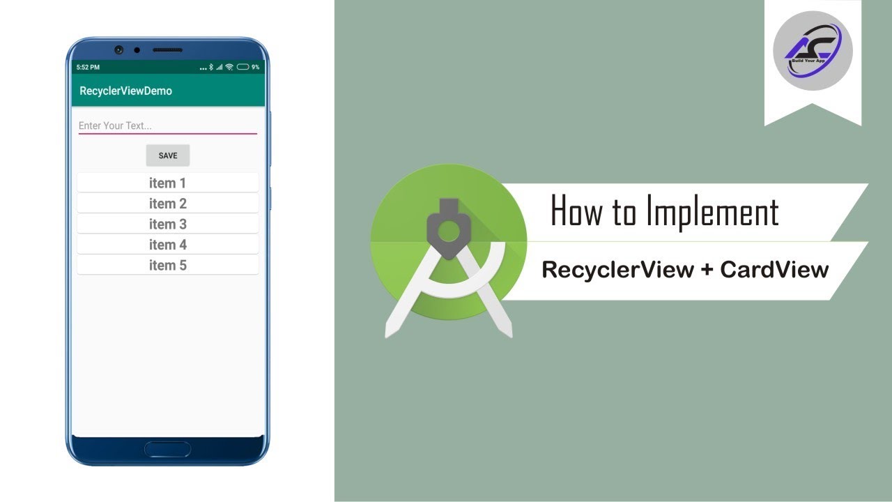 How to Implement RecyclerView with CardView in Android Studio | RecyclerViewAndroid | Android Coding